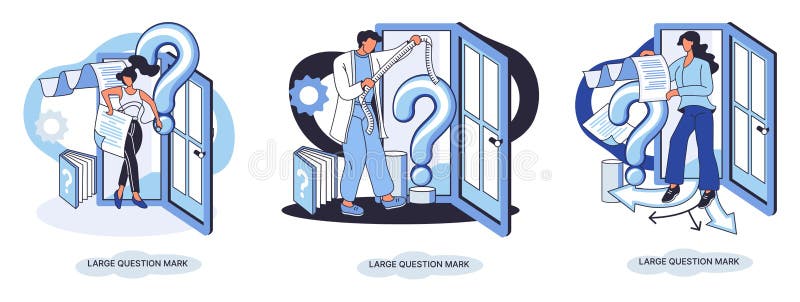 Ladge Question Mark. Problem and Solution Concept Metaphor. Ask ...