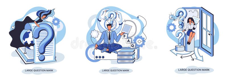 Ladge Question Mark. Problem and Solution Concept Metaphor. Ask ...