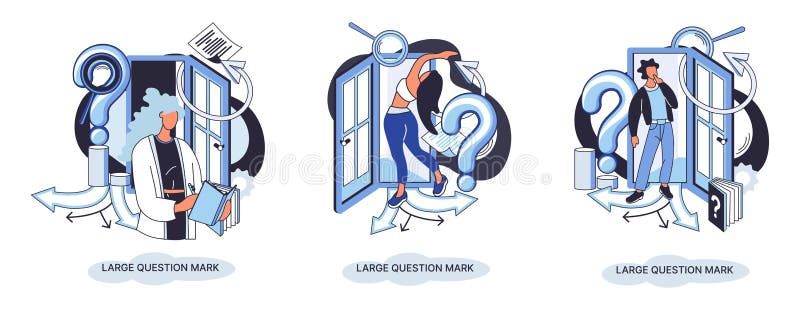 Ladge Question Mark. Problem and Solution Concept Metaphor. Ask ...