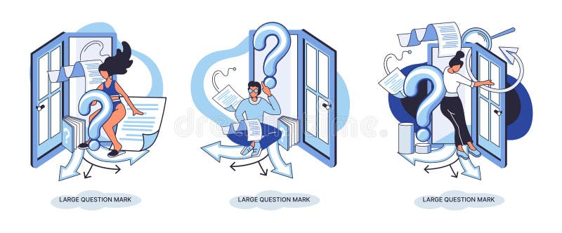 Ladge Question Mark. Problem and Solution Concept Metaphor. Ask ...