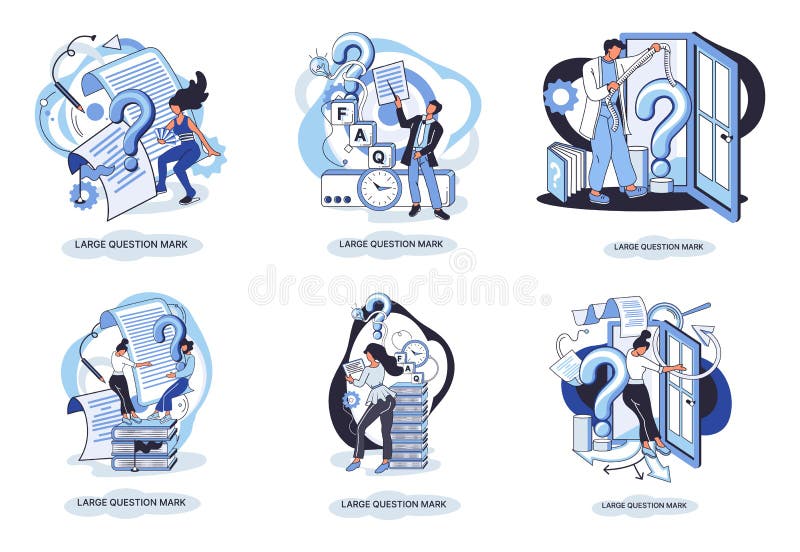 Ladge Question Mark. Problem and Solution Concept Metaphor. Ask ...