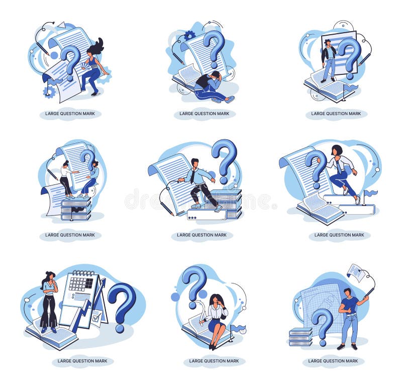 Ladge Question Mark. Problem and Solution Concept Metaphor. Ask ...