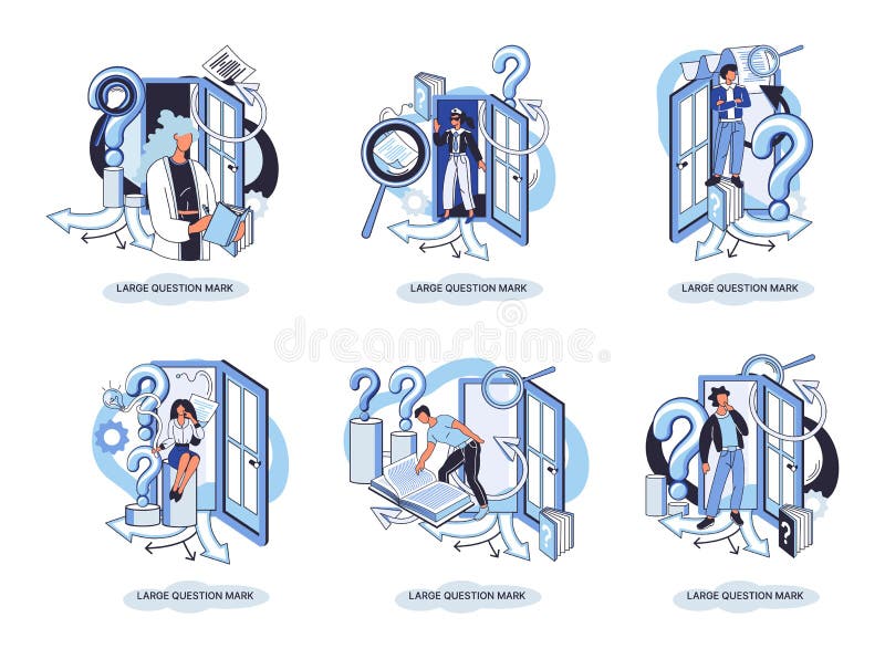 Ladge Question Mark. Problem and Solution Concept Metaphor. Ask ...