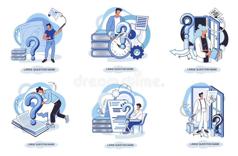Ladge Question Mark. Problem and Solution Concept Metaphor. Ask ...