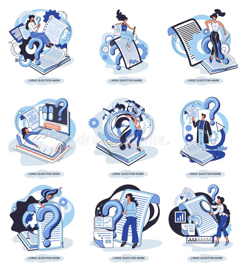 Ladge Question Mark. Problem and Solution Concept Metaphor. Ask ...