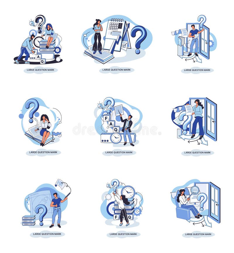 Ladge Question Mark. Problem and Solution Concept Metaphor. Ask ...