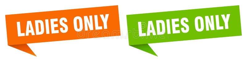 Ladies only Banner. Ladies only Speech Bubble Label Set Stock Vector ...