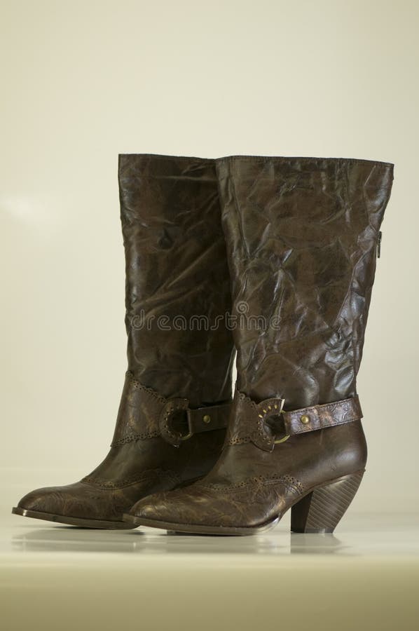 Ladies boots stock photo. Image of synthetic, ladies, leather - 5287104
