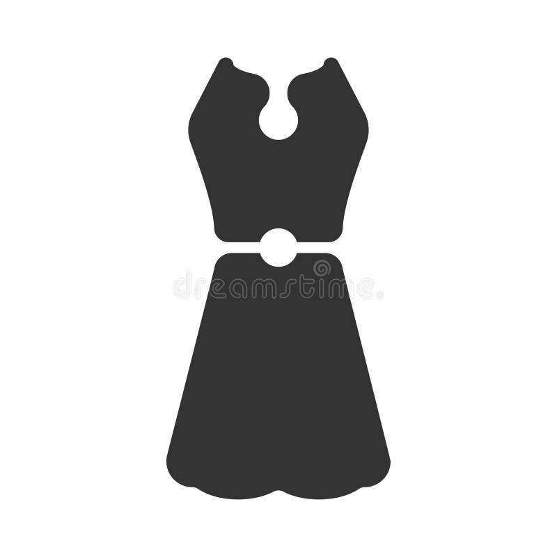 Ladies dress icon stock vector. Illustration of designed - 198403812