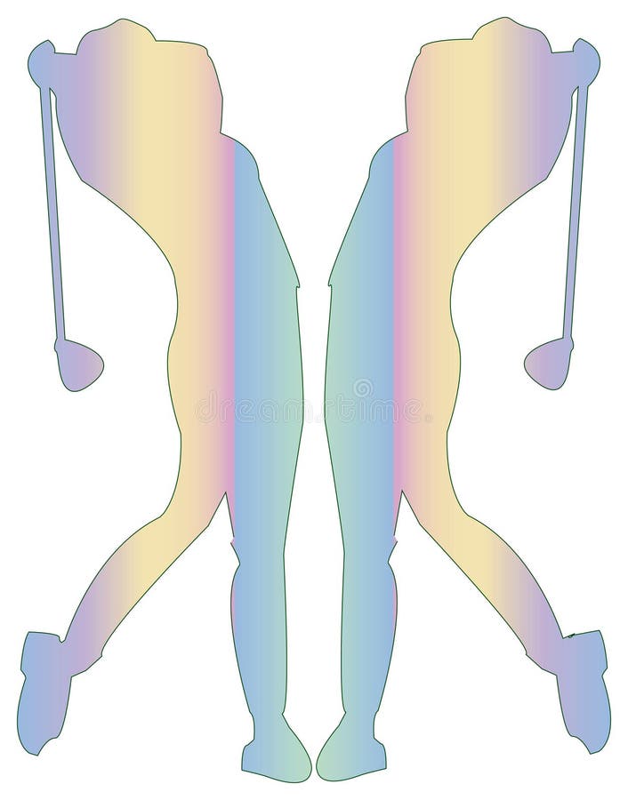 Ladies Golf Logo stock illustration. Illustration of golfer - 498269