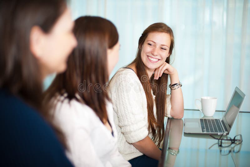 Ladies meetings stock image. Image of businesswoman, corporate - 25437579
