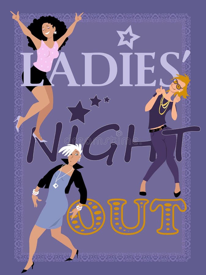 Girls Night Out Stock Illustrations – 354 Girls Night Out Stock ...