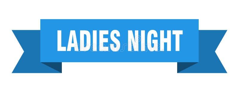 Ladies night ribbon. stock vector. Illustration of peeler - 191261271