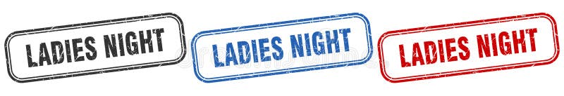 Ladies Night Blue Grunge Round Vintage Stamp Stock Vector ...