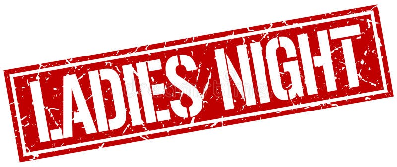 Ladies Night Blue Grunge Round Vintage Stamp Stock Vector ...