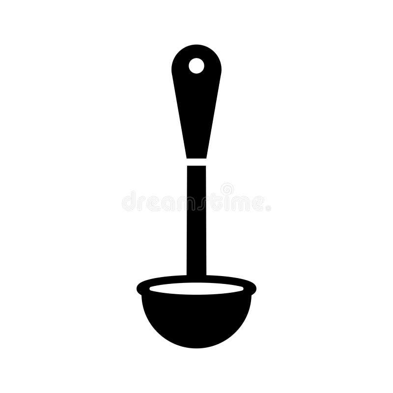 Ladle Icon Vector Design Template Basic RGB Stock Vector - Illustration ...