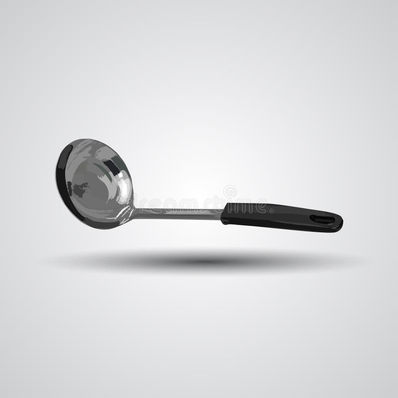 Ladle Isolated on White. Vector Illustration Stock Vector ...