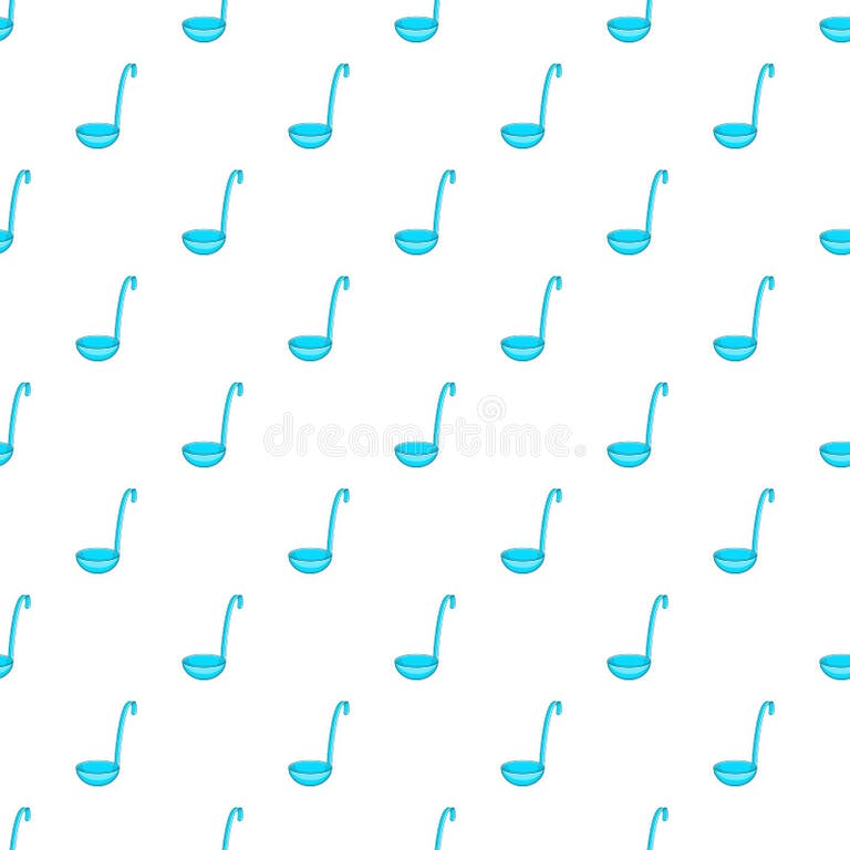 Ladle Pattern, Cartoon Style Stock Vector - Illustration of cartoon ...