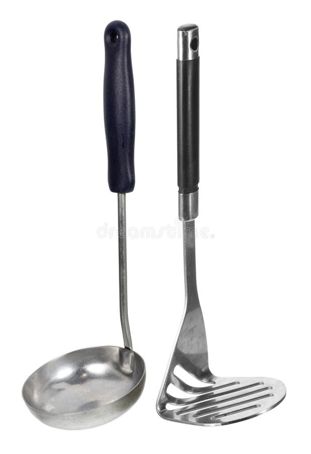 Ladle and Potato Masher stock image. Image of implement - 135349741