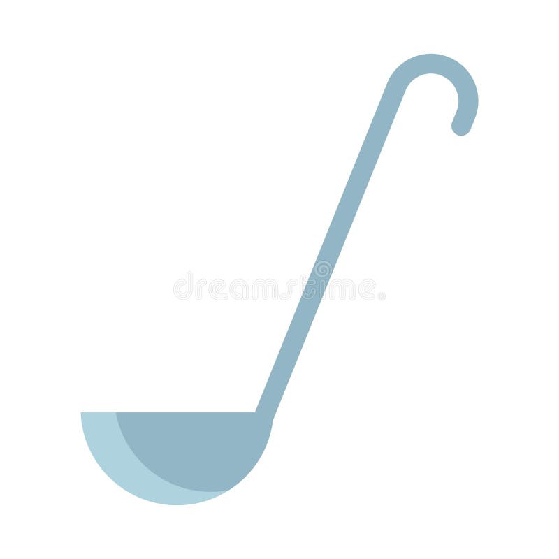 Ladle Spoon Flat Clipart Vector Illustration Stock Vector ...