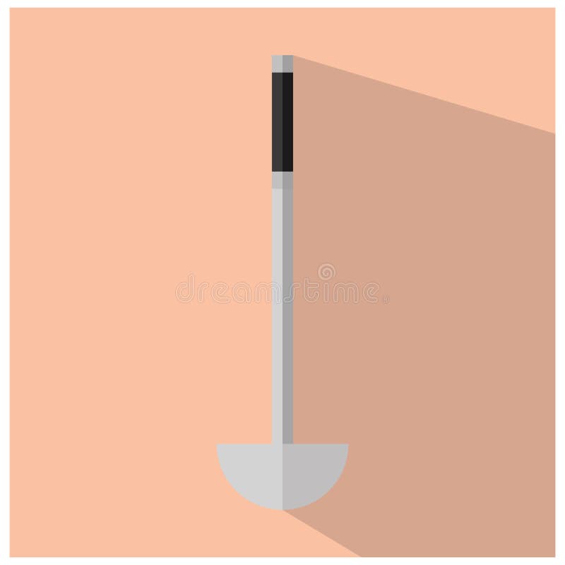 Ladle Spoon. Vector Illustration Decorative Design Stock Vector ...
