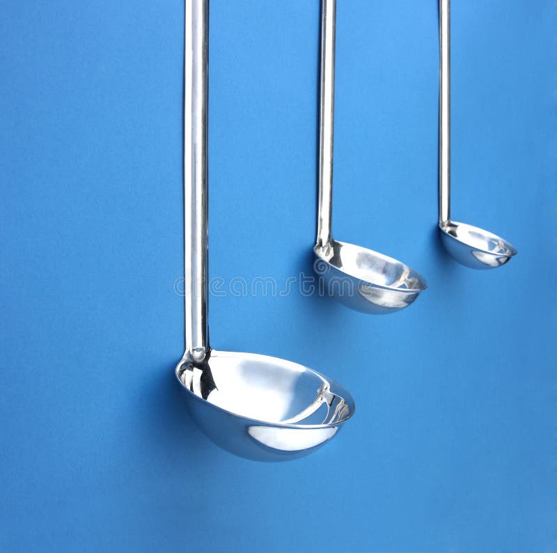 Ladle spoons stock photo. Image of bowls, isolated, long - 8866498