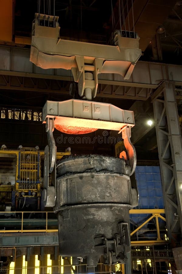 Ladle of steel stock image. Image of metallurgy, industrial - 28937463
