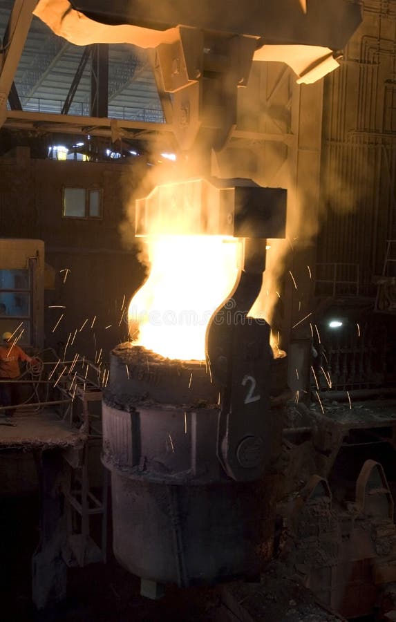 Ladle of steel stock image. Image of metallurgy, industrial - 28937463