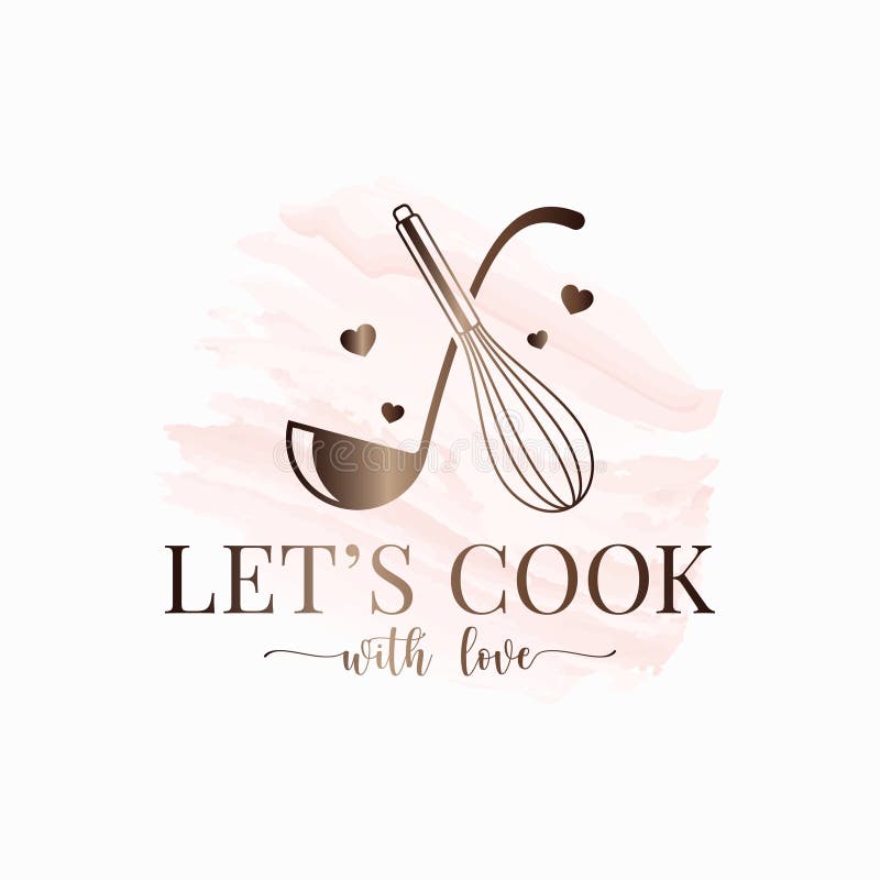 Baking with Wire Whisk Logo on White Background Stock Vector ...