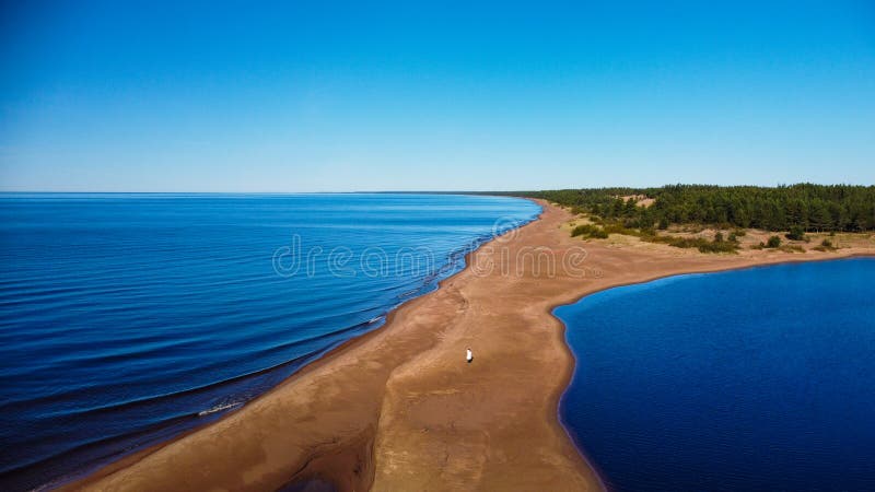 Ladoga Lake and Tuloksa River Stock Image - Image of rock, water: 231230099