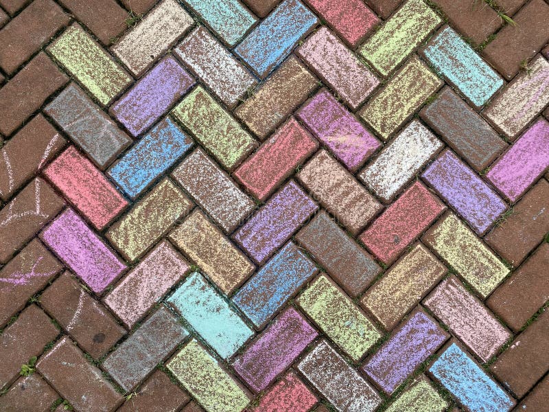 Ladrillos De Piso De Colores Vivos Foto de archivo - Imagen de mosaico ...