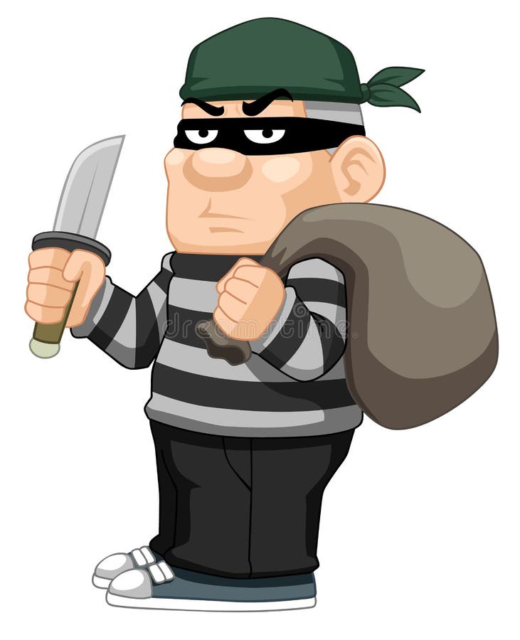 Cartone Animato Di Un Topo Che Ruba Mentre Corre Illustrazione ...