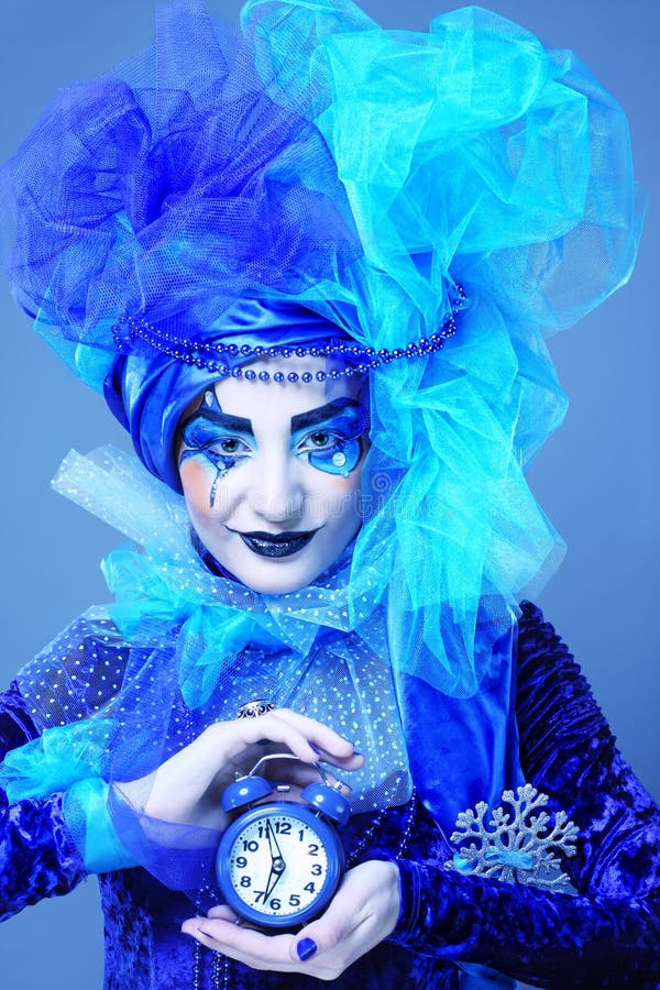 Lady with artistic make-up stock photo. Image of lovely - 68907554