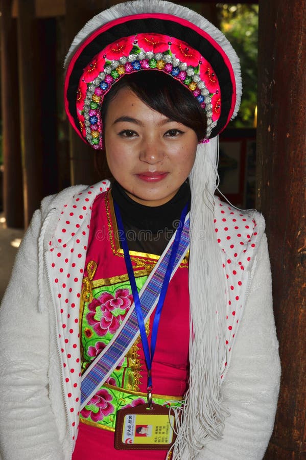 Lady of the Bai Minority, China Editorial Stock Photo - Image of ...