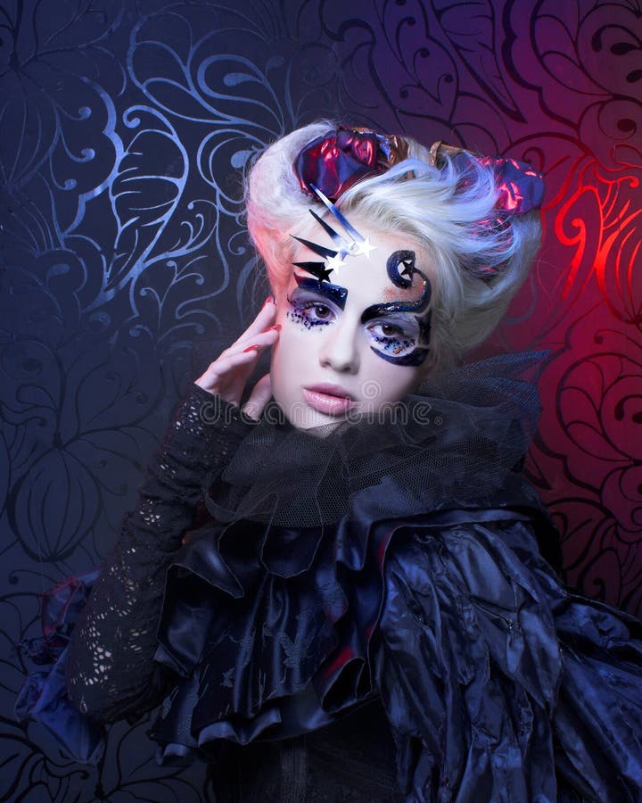 Lady in black. stock photo. Image of black, gloomy, attractive - 39878414