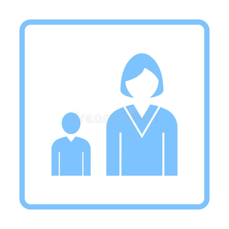 Lady Boss with Subordinate Icon Stock Vector - Illustration of manager ...