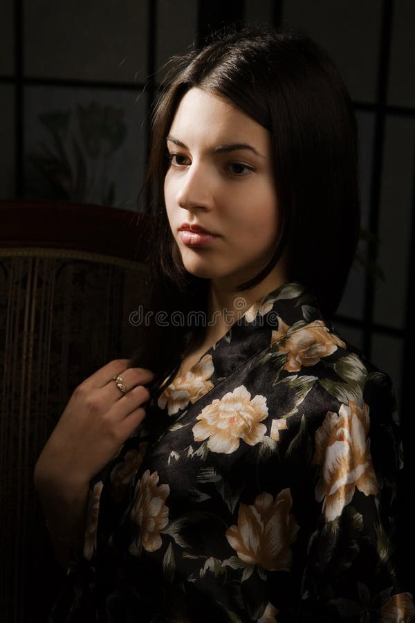 Lady in a boudoir stock photo. Image of decor, luxury - 17797050