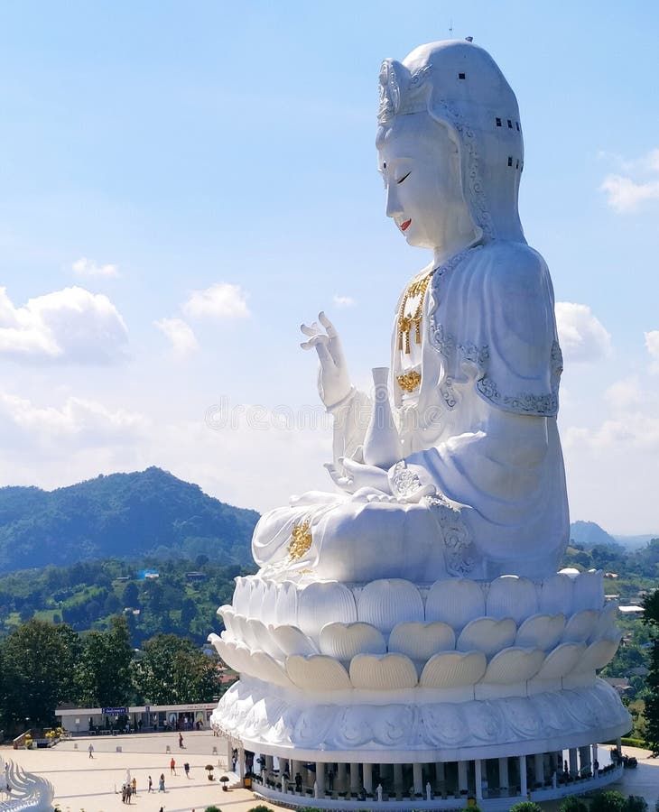 Lady Buddha Statue In A Buddhist Temple In The City Of Danang, Vietnam ...