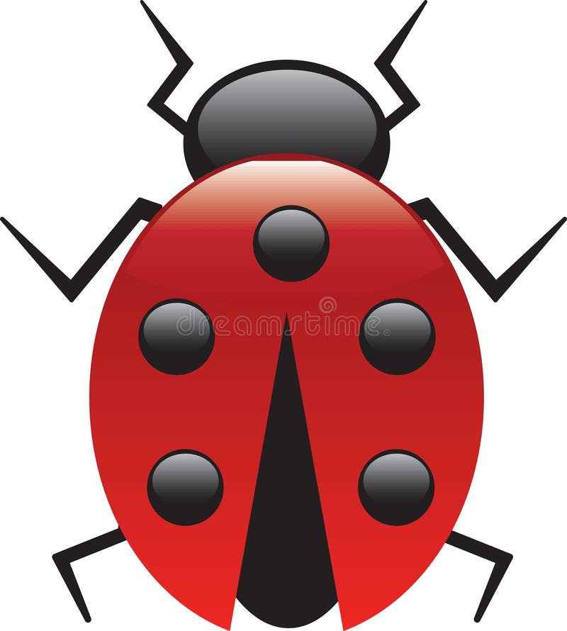 Ladybug icon stock vector. Illustration of shiny, design - 14766178