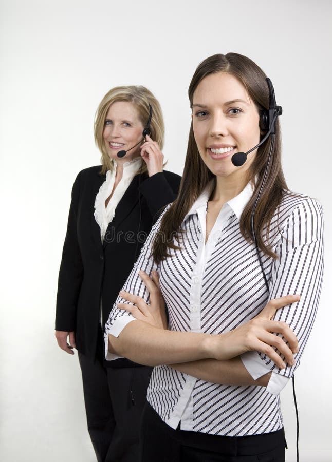 Lady Call Center Agents stock photo. Image of person, call - 9678174