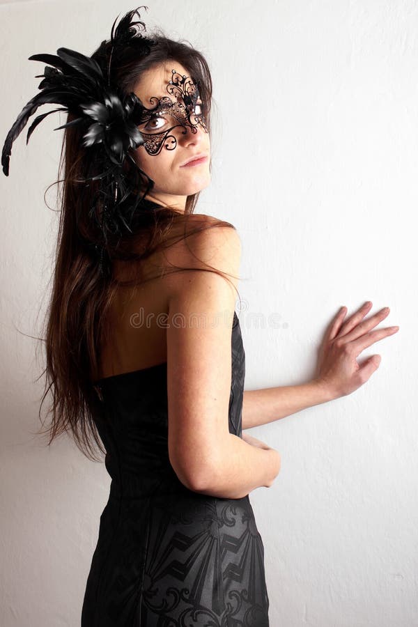 Lady with carnival mask stock photo. Image of makeup - 49851024