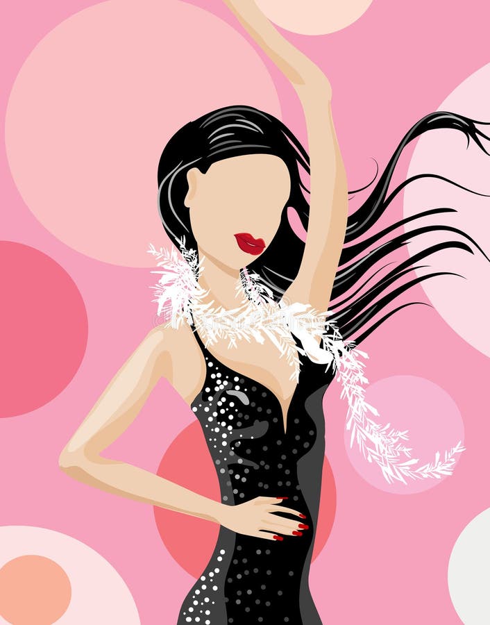 Music lady stock vector. Illustration of composer, festival - 5367436