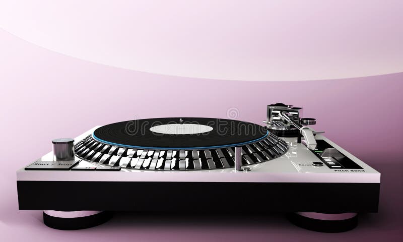 Lady dj set stock illustration. Illustration of mixer - 27009669