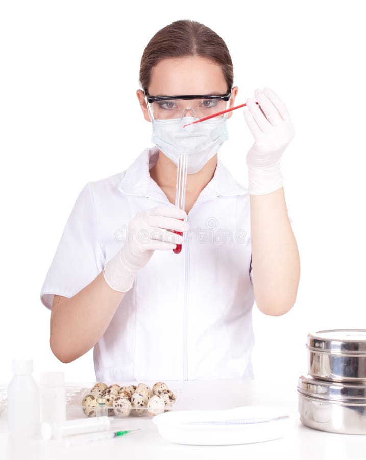 Lady Doctor or Chemist in Laboratory Stock Image - Image of education ...