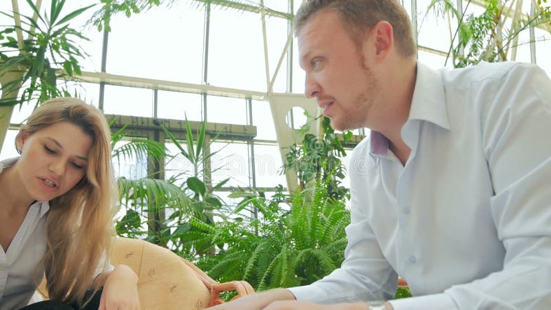 The lady does notes stock video. Video of charts, explanation - 75180275