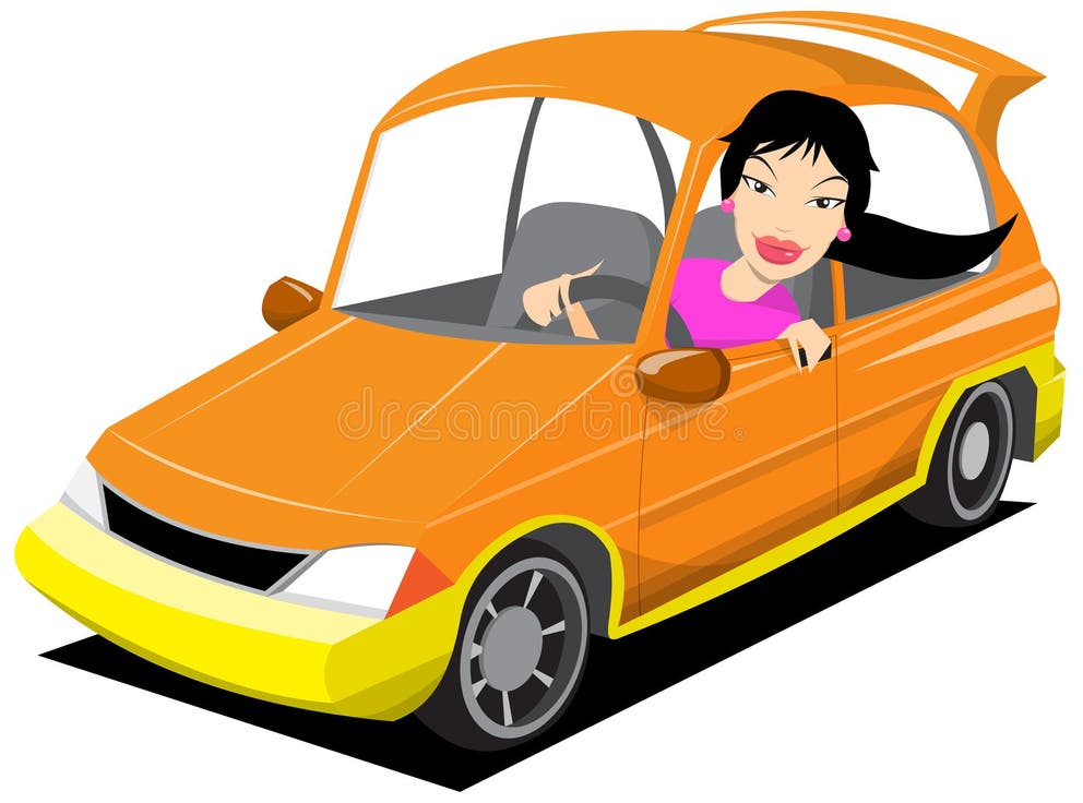 Lady Driving Stock Illustrations – 1,130 Lady Driving Stock ...