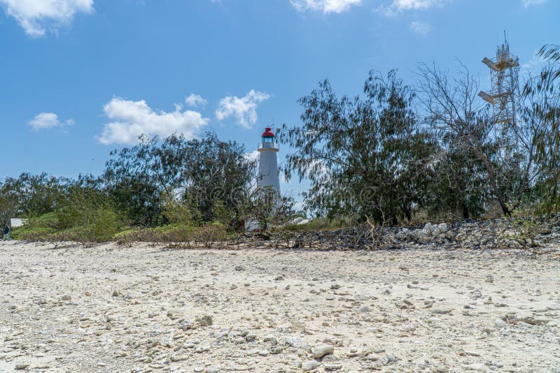 Lady Elliot Island Lighthouse, Great Barrier Reef Australia Stock Image ...