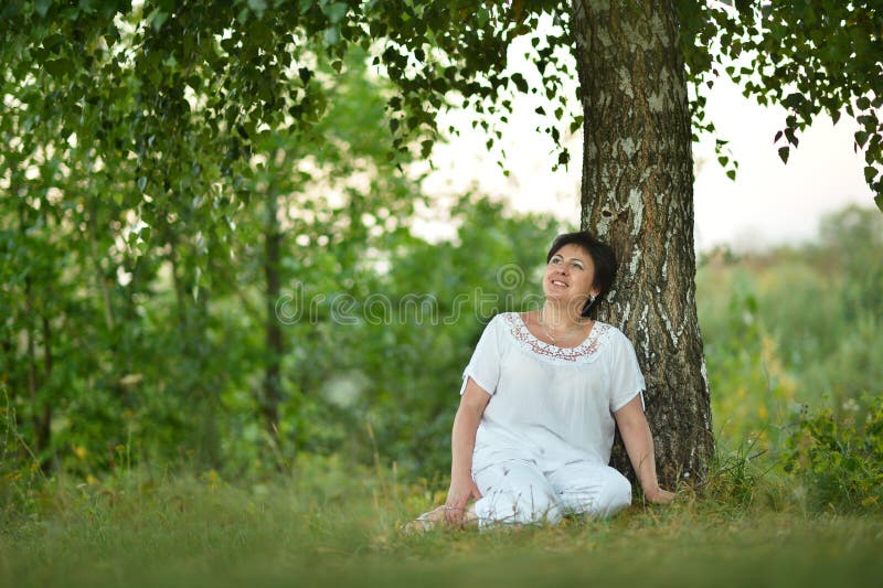 Lady enjoying summer stock image. Image of lady, female - 63950065