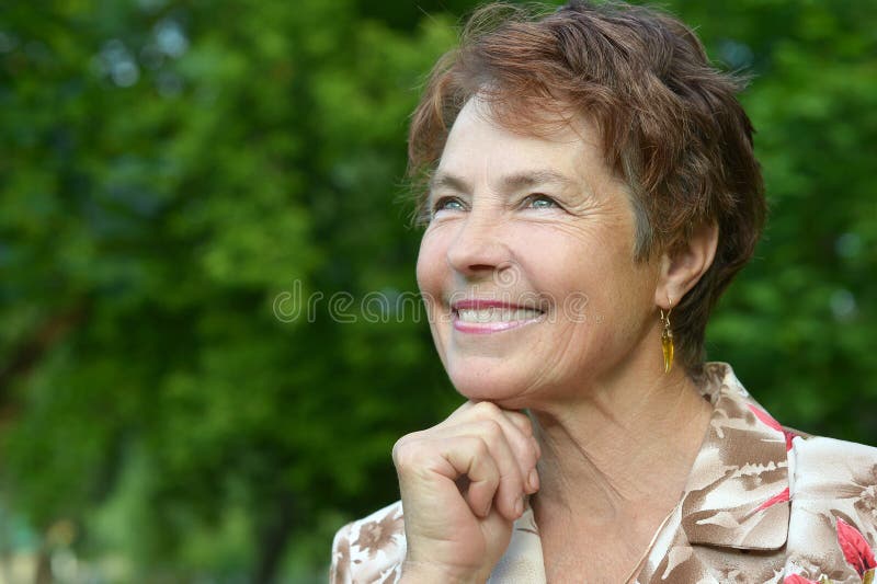 Lady enjoying summer stock photo. Image of freedom, mature - 61259860