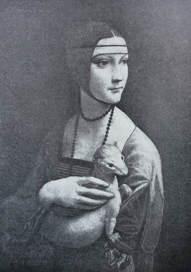 The Lady with the Ermine (Cecilia Gallerani) by Leonardo Da Vinci Editorial Stock Photo - Image ...